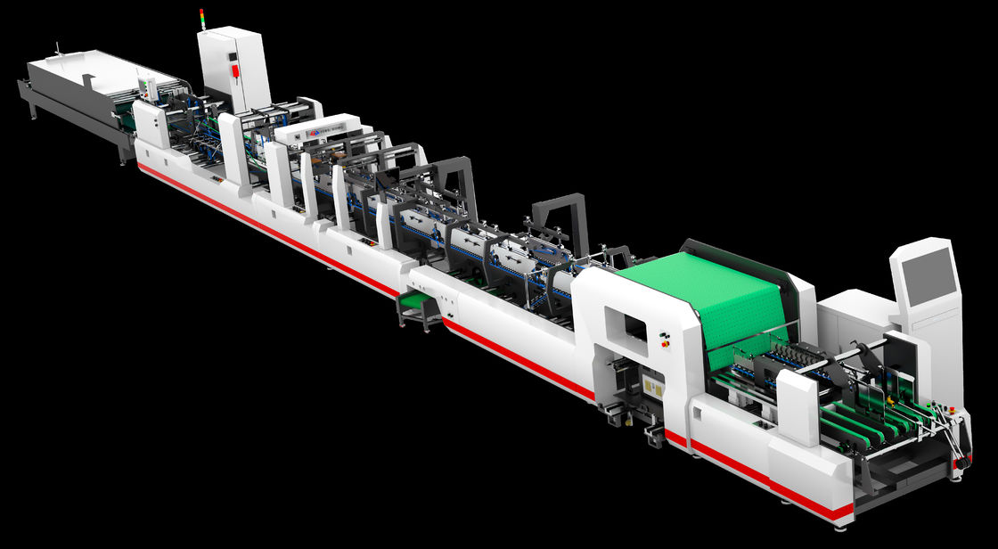 High Speed Full Automatic Folder And Gluer Machine JH-850PC-J Modular ...