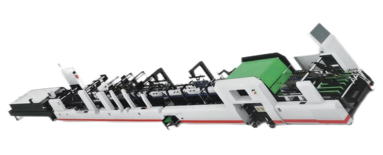 Automatic High Speed Folding And Gluing Machine 220V / 380V / 415V JH-650-J